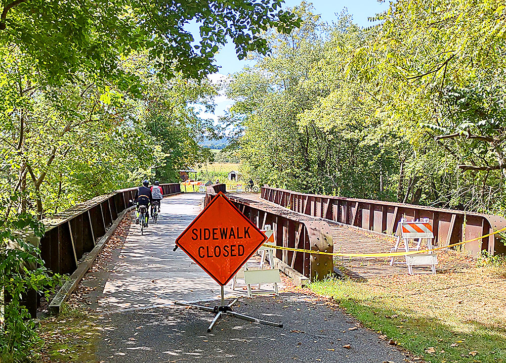 Bridge along Lower Trail closed after inspection shows repairs needed ...